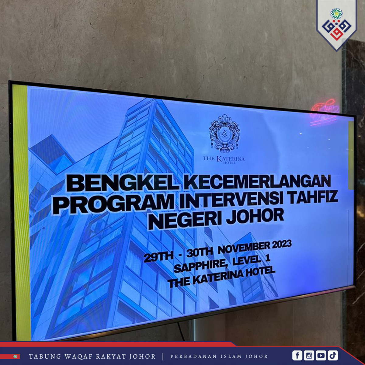 PROGRAM PERKAMPUNGAN ILMU INTERVENSI TAHFIZ ANJURAN BERSAMA SEKTOR ...